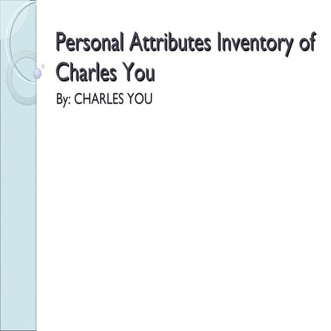 Personal Attributes Relating to Jobs and Careers | PPT