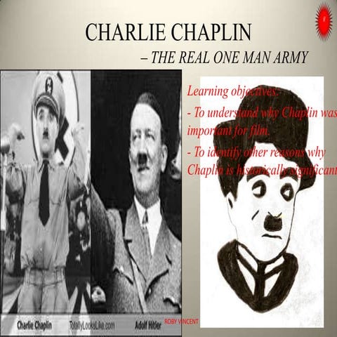 Charlie chaplin - the real one man army | PPSX
