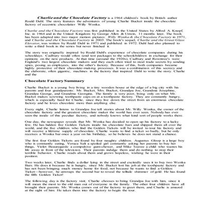 charlie & the chocolate factory | PPTX