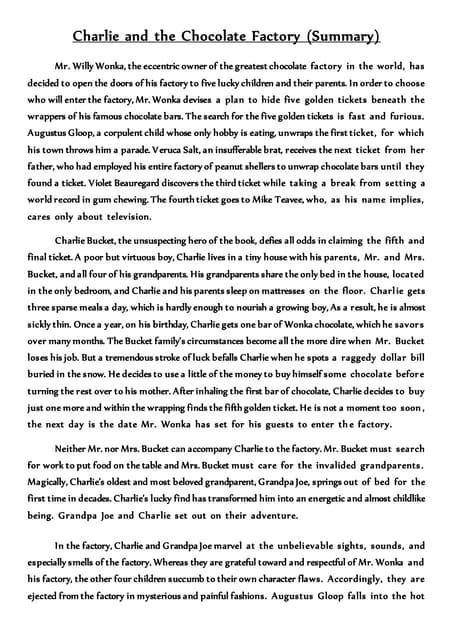 charlie & the chocolate factory | PPT