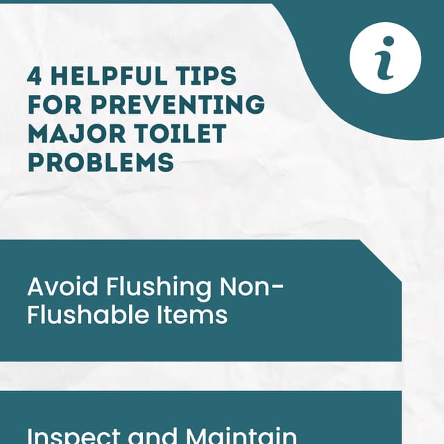 4 Helpful Tips For Preventing Major Toilet Problems | PDF