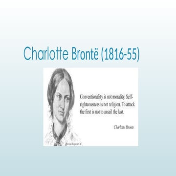 Charlotte Brontë.pptx novel which is called jane | PPT