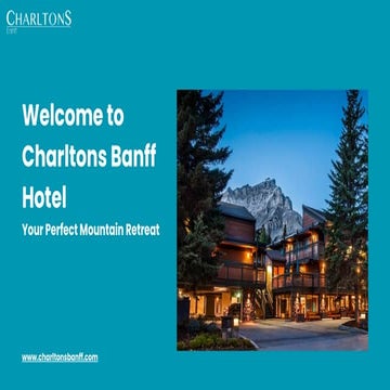Dining Room Amenities at Charltons Banff | PDF