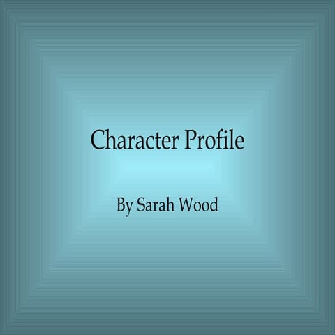 Character Profile | PPT
