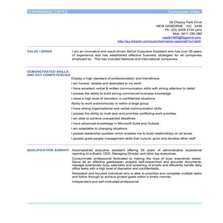 CV August 2016 | DOC