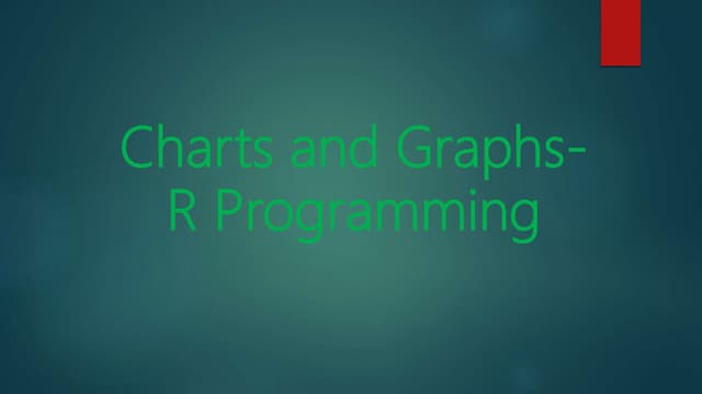 Chart and graphs in R programming language | PPTX | Programming ... Chart and graphs in R programming language | PPTX | Programming ...