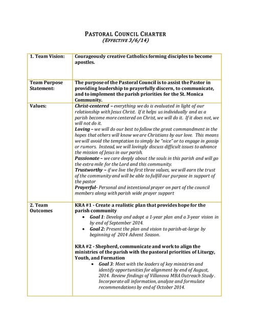Parish Pastoral Council Retreat V2 | PPT