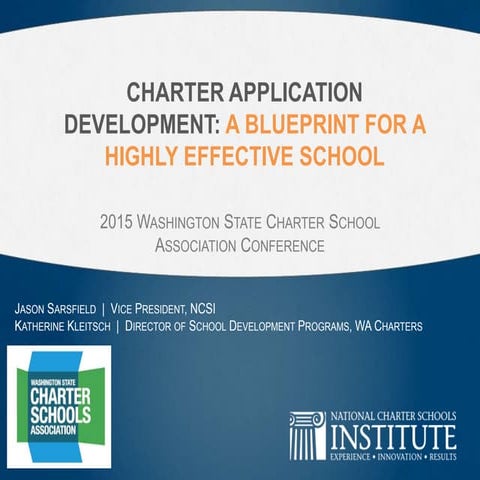 Charter Application Development | Washington State Charter Conference ...