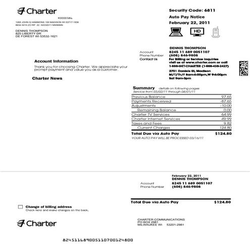 Charter bill | PDF
