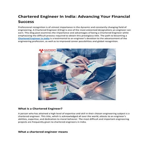 Chartered Engineer In India: Advancing Your Financial Success.pdf