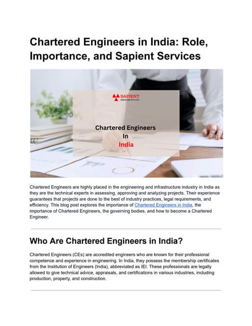 What do you need a chartered engineer certificate for | DOCX | Business and Finance