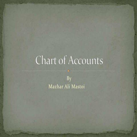 Chart of Accounts | PPTX