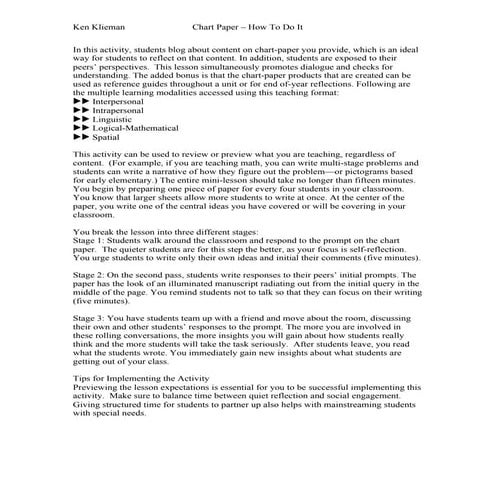 Chart paper how to | PDF