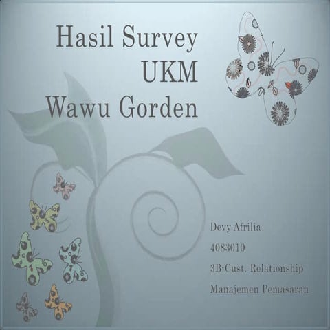 Chart Survey Wawu | PPTX