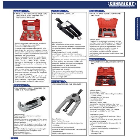 Chassis repair tools | PDF