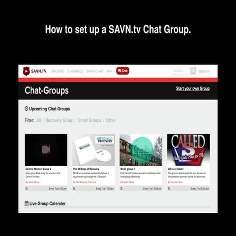How to set up a Live-Group | PPT