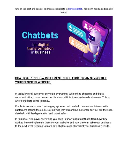 Banking Chatbot | PPTX | Web Development | Internet