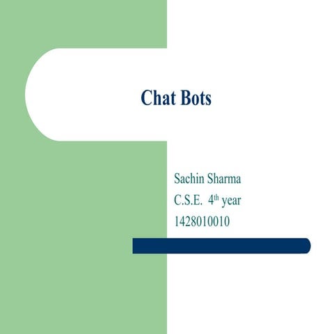 Chat bots - Trending Technology | PPT