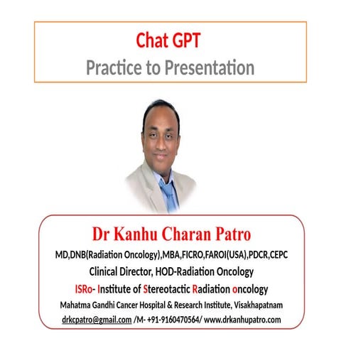 Chat GPT from Practice to Presentation for doctors | PPTX