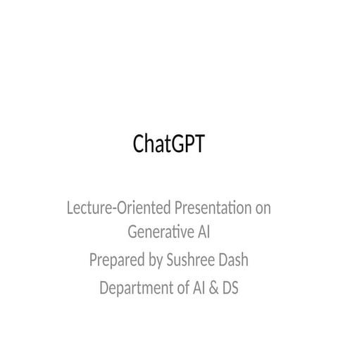 An In-Depth Study of ChatGPT as a Generative Artificial Intelligence ...