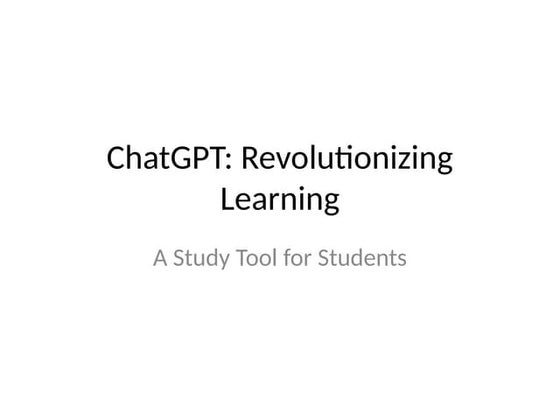 How to Chat Gpt Works? | PPTX | Artificial Intelligence | Technology & Computing