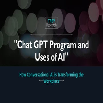 ChatterBot - Interactive Conversational AI Agent | PPTX