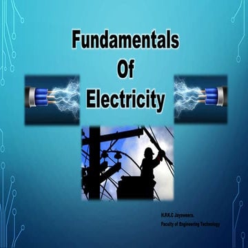 Fundamentals Of Electricity (Chathu) | PPTX