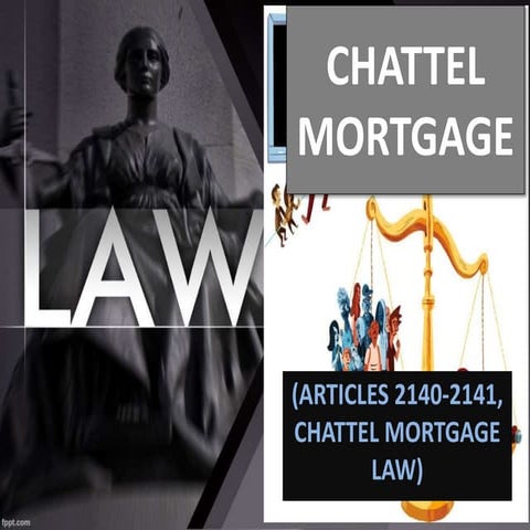 Chattel | PPTX | Home Financing | Personal Debt