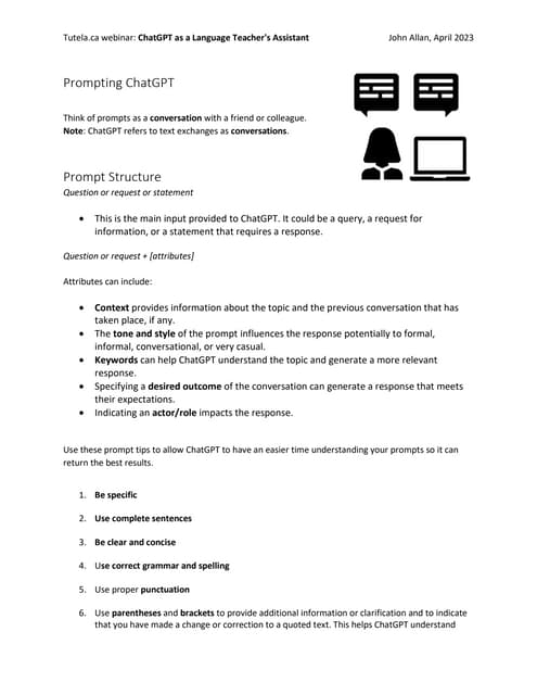 13 ChatGPT Prompts For Studying | PDF