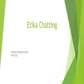 Etika Chatting | PPTX