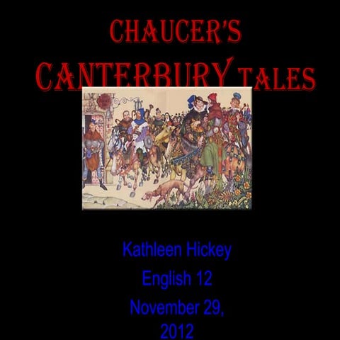 Chaucer’s Canterbury Tales | PPTX