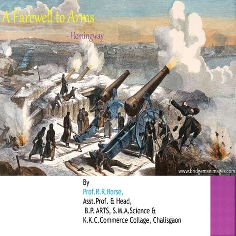 A Farewell to Arms by Hemingway | PPT