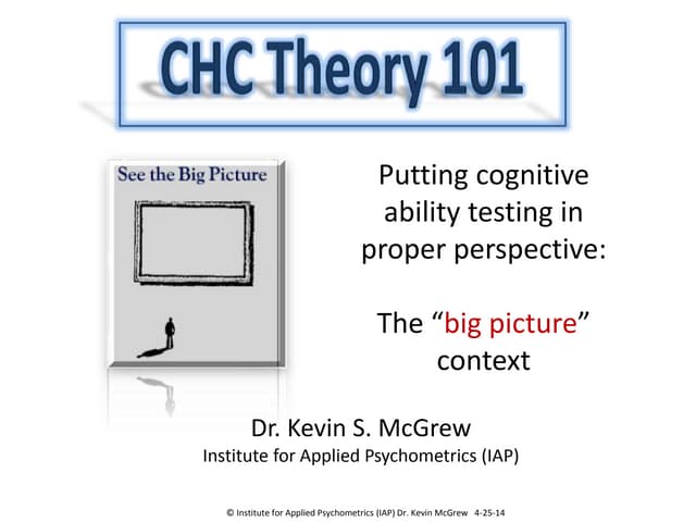 Overview of the WJ IV Cognitive Battery: GIA and CHC Clusters | PPT
