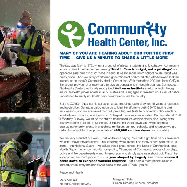 Community Health Center, Inc. Celebrates 49 Years | PDF