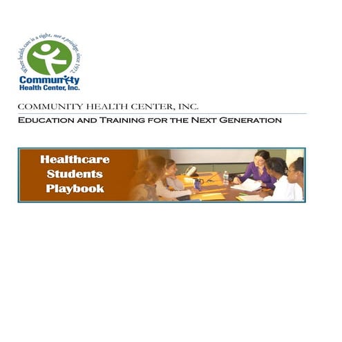 CHCI Healthcare Students Playbook | PDF