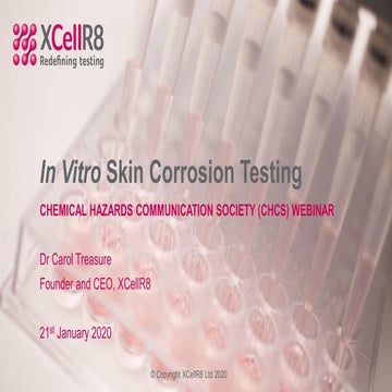 In vitro skin corrosion test methods | PDF