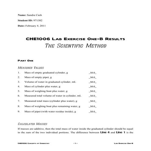 Che1006 lab 1_b | PDF