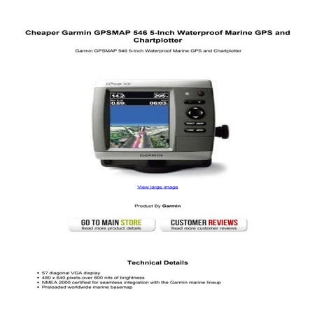 Cheaper garmin gpsmap 546 5 inch waterproof marine gps and chartplotter ...