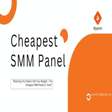 Cheapest SMM Panel | PPTX