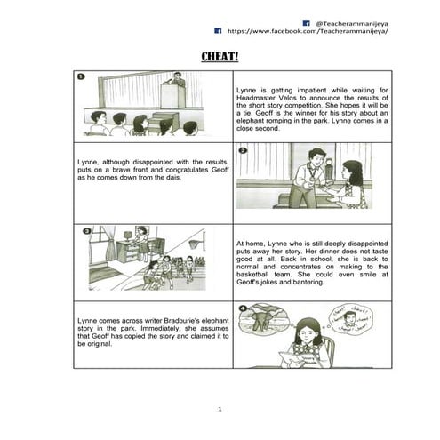 PT3/ FORM 2 Literature Cheat | PDF