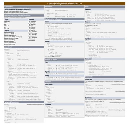 Symfony Admin Generator Ppt 4505