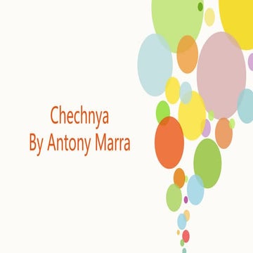 Chechnya Story document group presentation | PPTX