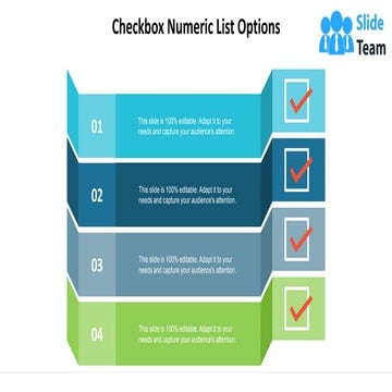 Checkbox Numeric List Options | PDF