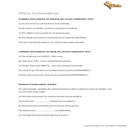 Check comparative | DOCX