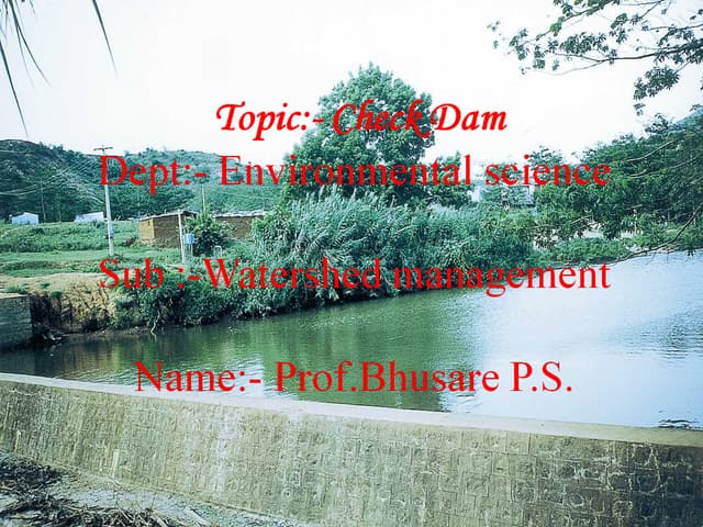 Check dams | PPTX