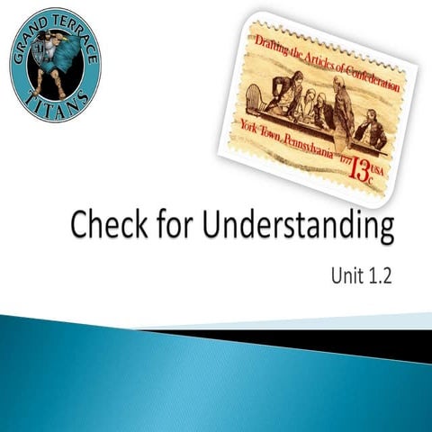 Check for understanding | PPTX