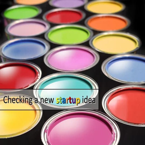 Checking a startup idea | PPT | Startups | Business