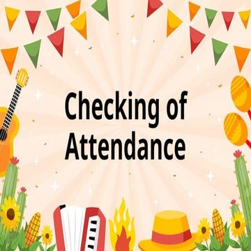 Checking of Attendance lac in school meeting | PPTX