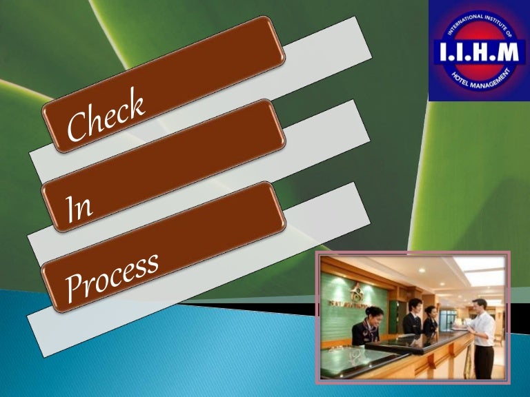Check in process In hotel