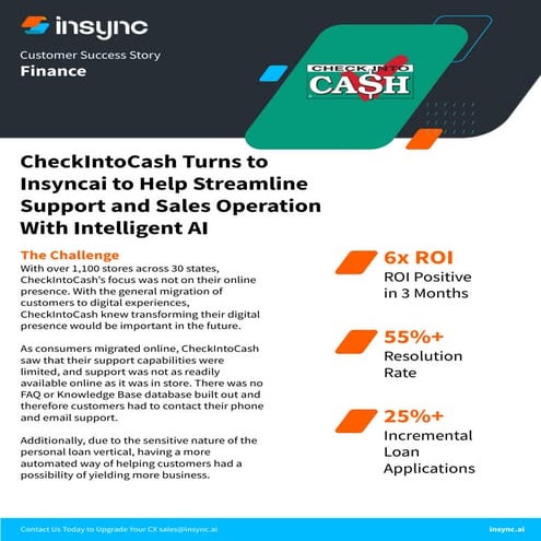 CheckIntoCash | Case Study | PDF | Business | Business and Finance